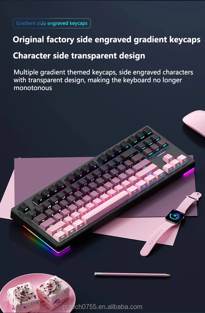 Weikav WK87 Wireless Gaming Keyboard - Customizable & Durable