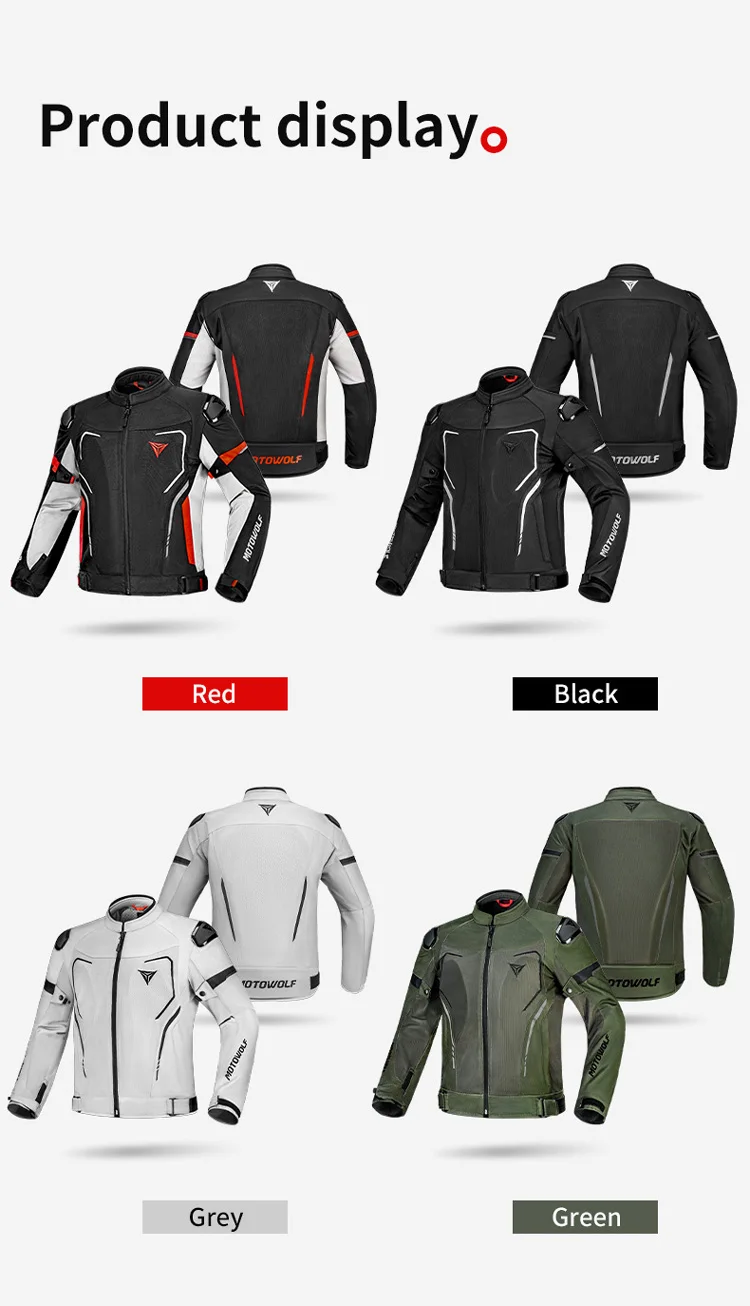 Motowolf Motorbike Summer Jacket JM4-B - Lightweight & Durable