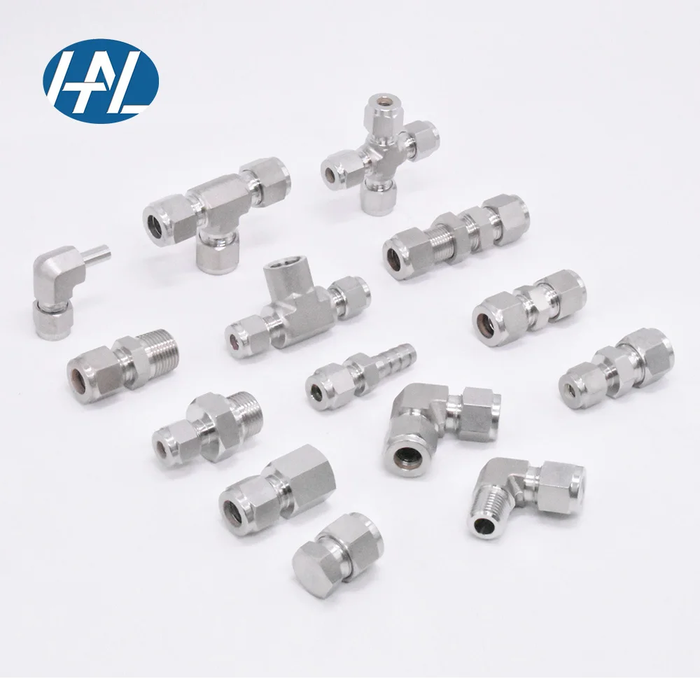 Swagelok Type Stainless Steel Tube Fitting Union Cross 1/4" Tube Od ...