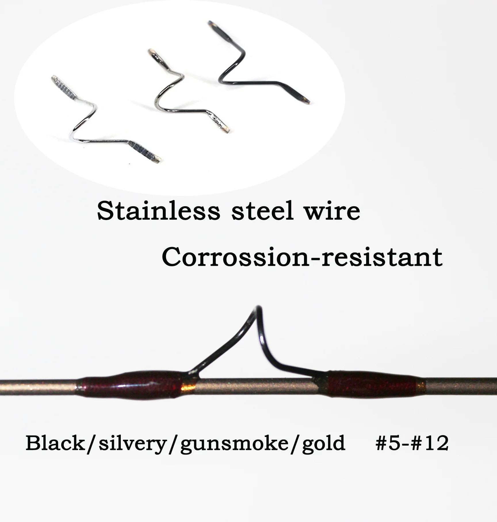 High Quality Snake Shape Stainless Steel Wire Fly Rod Guide Set ...