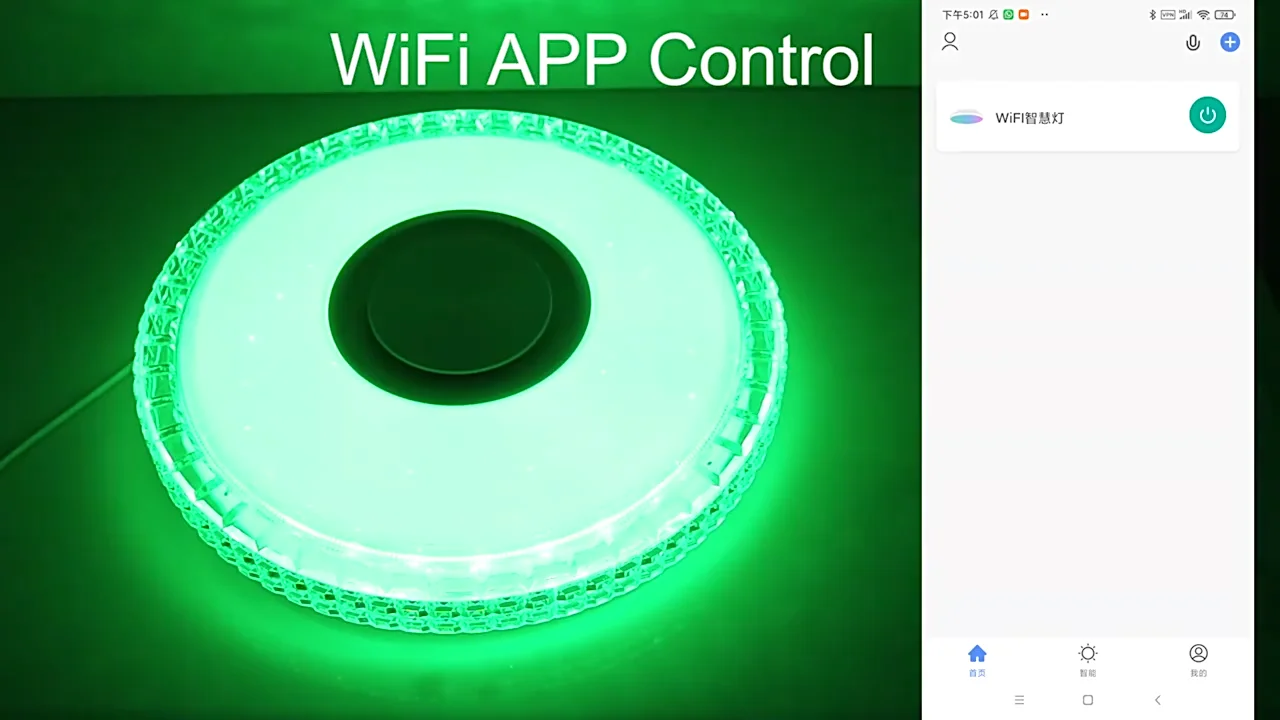 Modern Ceiling Lamp Round 20w Smart Bluetooth Ceiling Led Lights Rgb ...