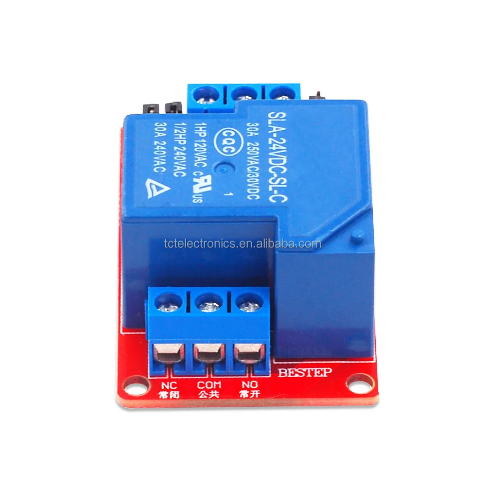 1-way Relay Module - High Current, Optocoupler Isolation