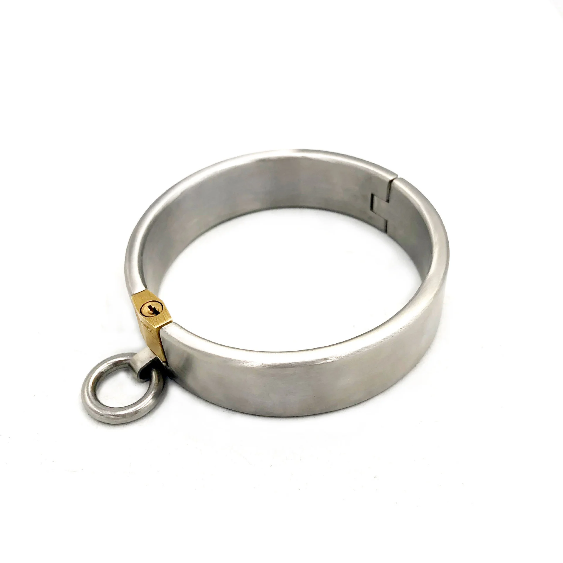 Black Emperor Stainless Steel Locking Collar for BDSM