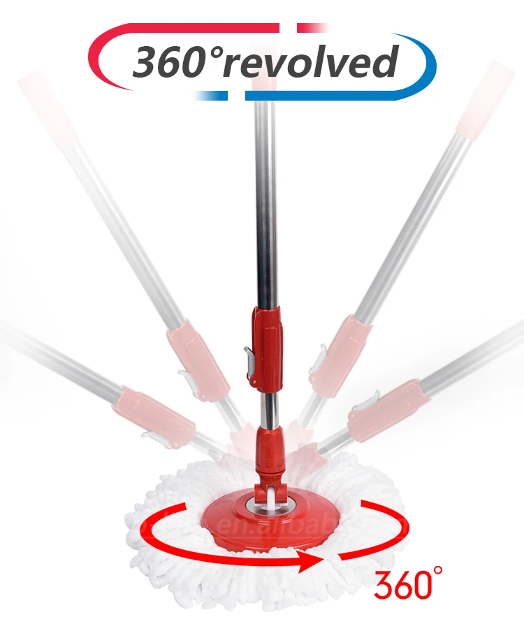 LiAo Microfiber Spin Mop and Bucket Set - Eco-Friendly Floor Cleaning ...