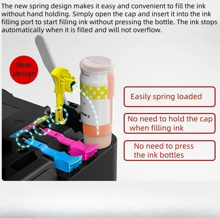 All in One Ink tank Multi Function Inkjet Printer for Pixma Ink Filling High Capacity Printer ...