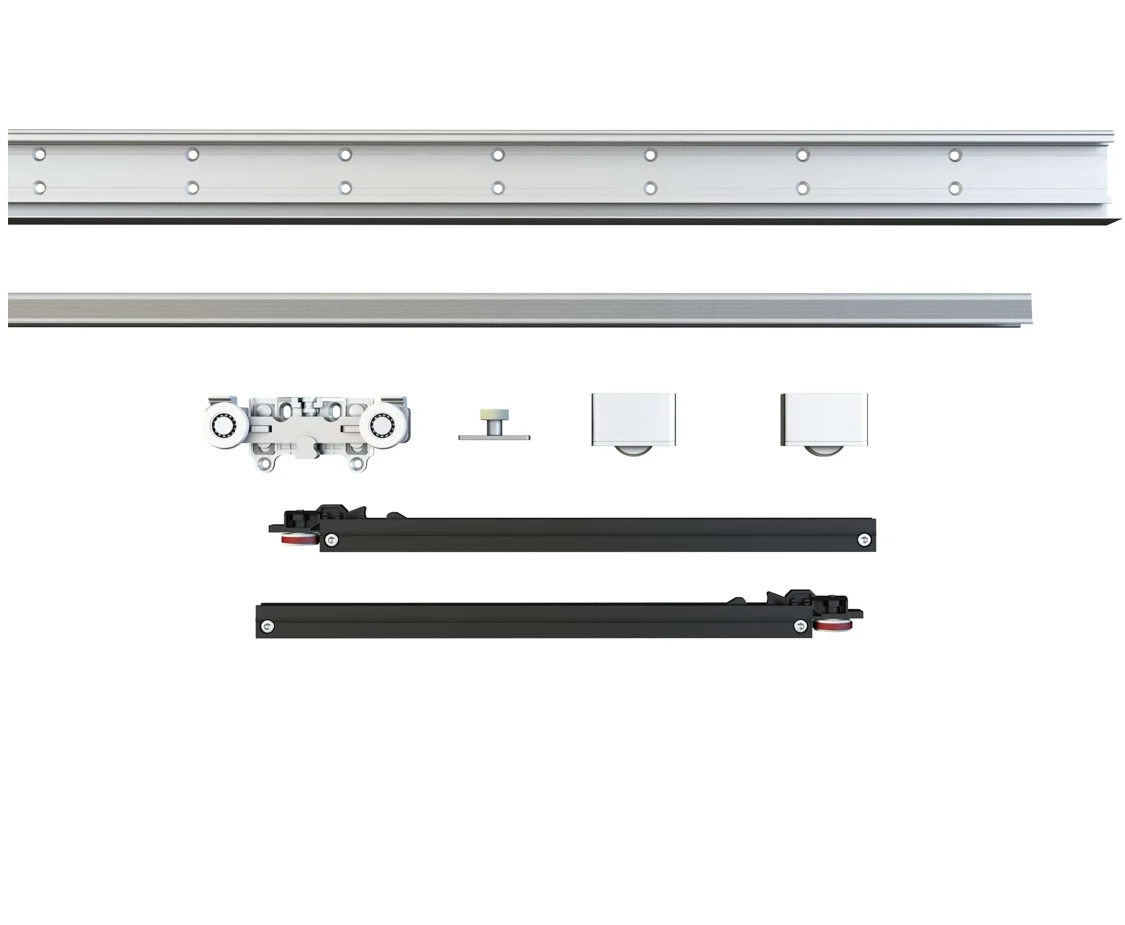 Ghost-sc90 Aluminum Sliding Hidden Track Length 1000 Mm For Wood Doors ...