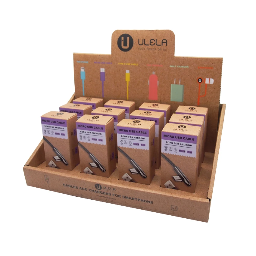New Design With Retail Package 12pcs Pdq Display Micro Usb Cable Quick ...