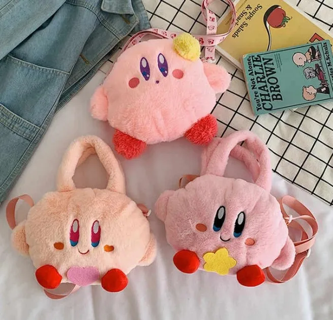 Botu Fashion Star Kirbys Plush Backpacks Ornaments Coin Purse Kawaii ...