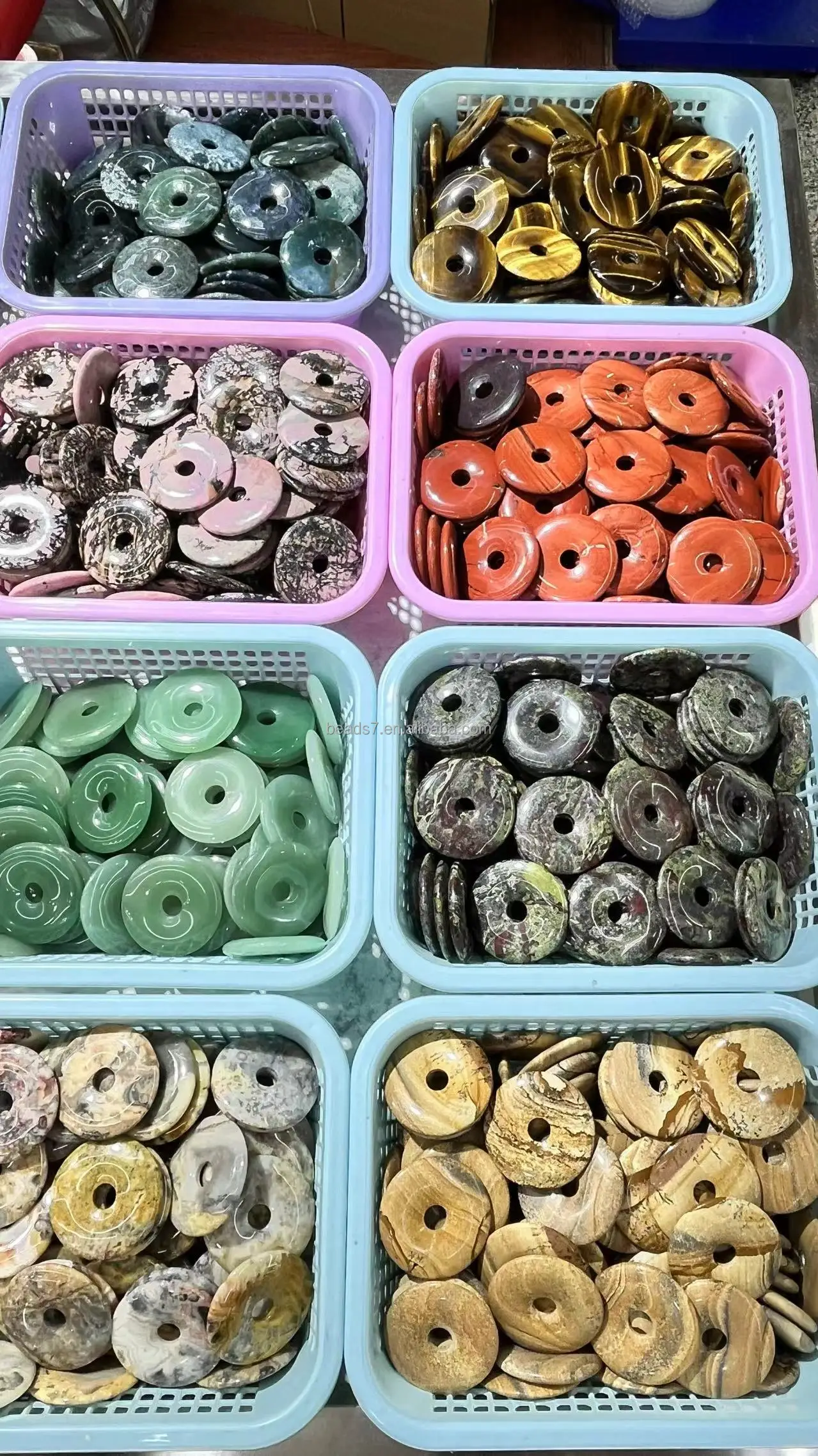 Old Brecciated Jasper 30mm Plain Donut Ancient Coins Bless With ...