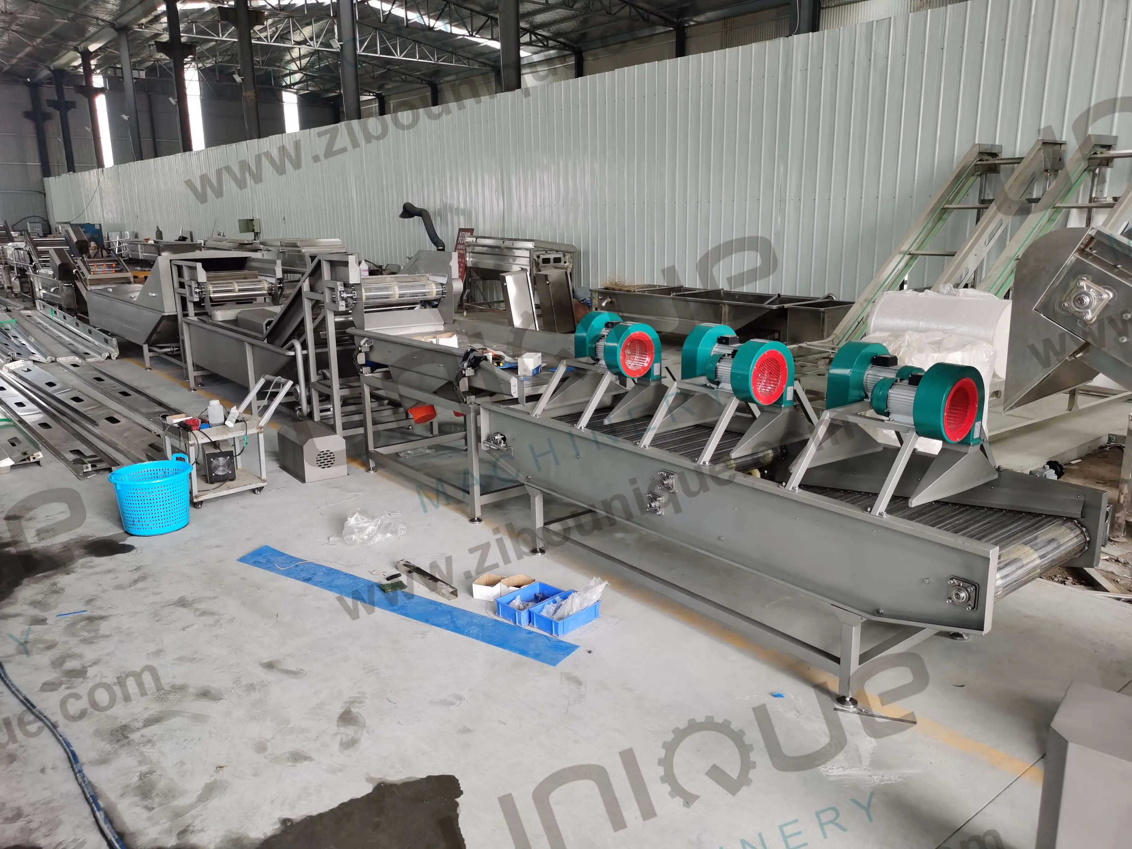 Continuous Spiral Blancher/blanching Machine Vegetable Blancher ...