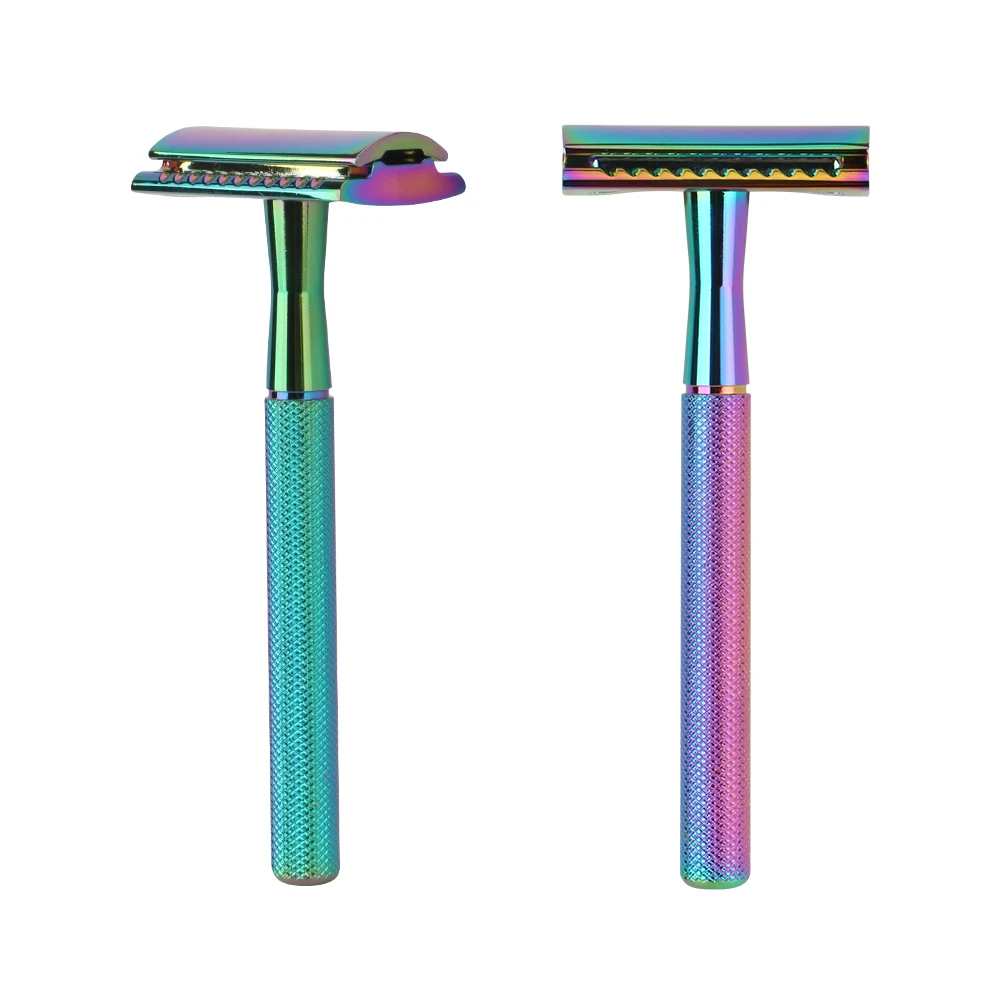Alibaba.com: Metal Safety Razor with Heavy Brass Handle, Rainbow ...