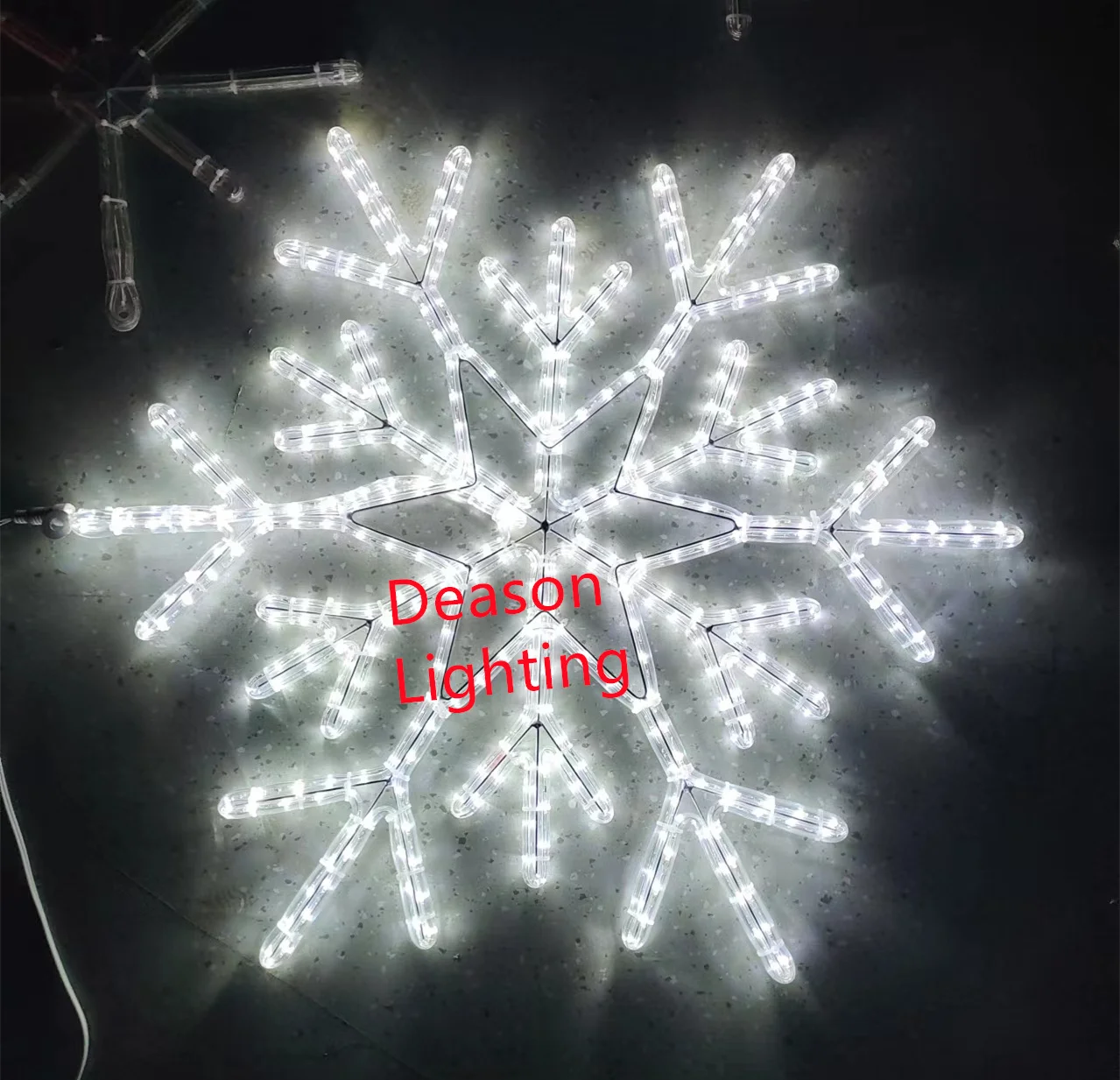 Outdoor Lighted Snowflakes - Durable, Bright, and Customizable