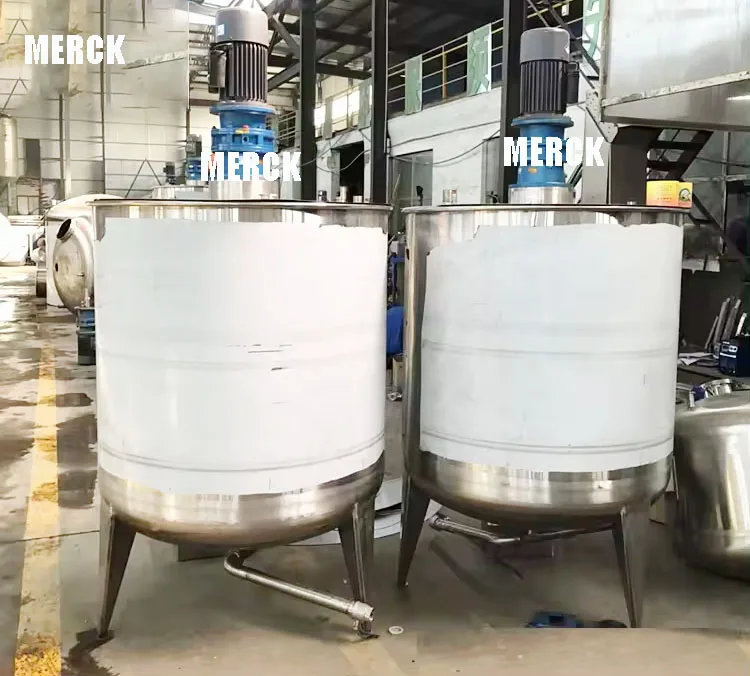 500L 1000L Stainless Steel Tank with Agitator Homogenizer Mixer Tank ...