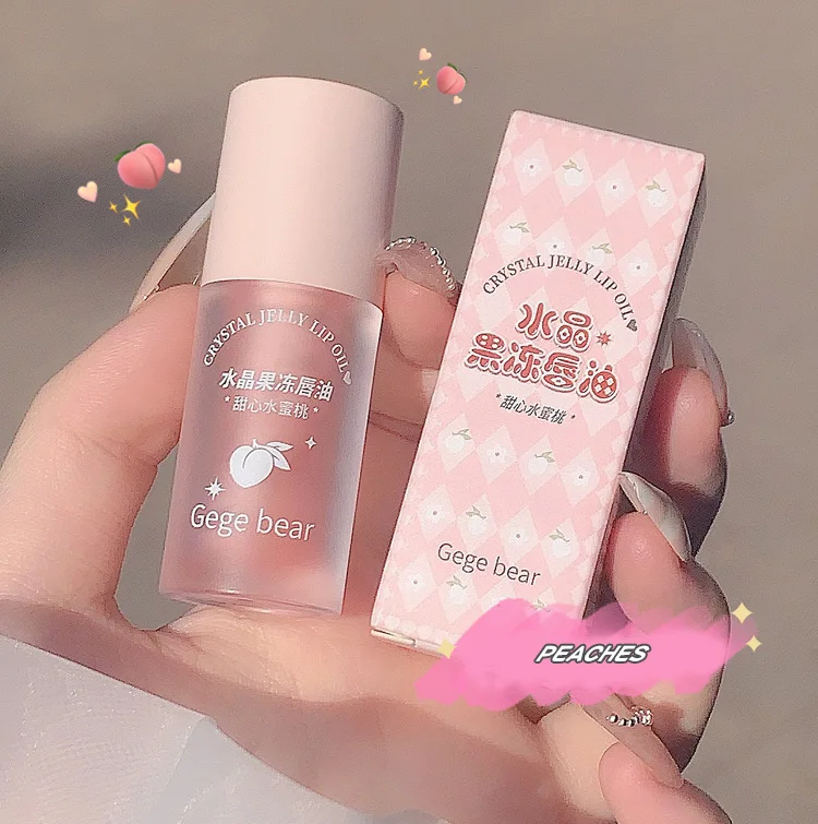 Gege Bear Clear Cute Bear Crystal Jelly Lip Gloss