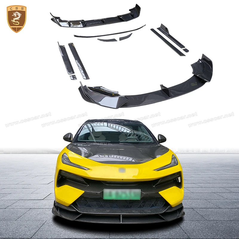 For Lotus Eletre Dry Carbon Fiber Rz Body Kit Including Front Rear Lip ...