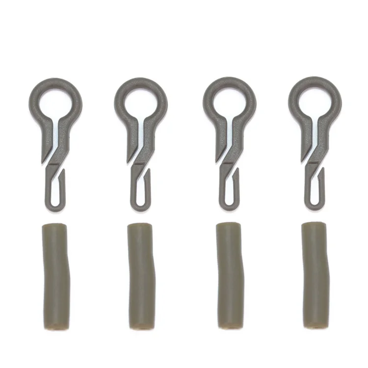 Hirisi Carp Fishing Rubber Back Lead Clips With Sleeve Safety Carp ...