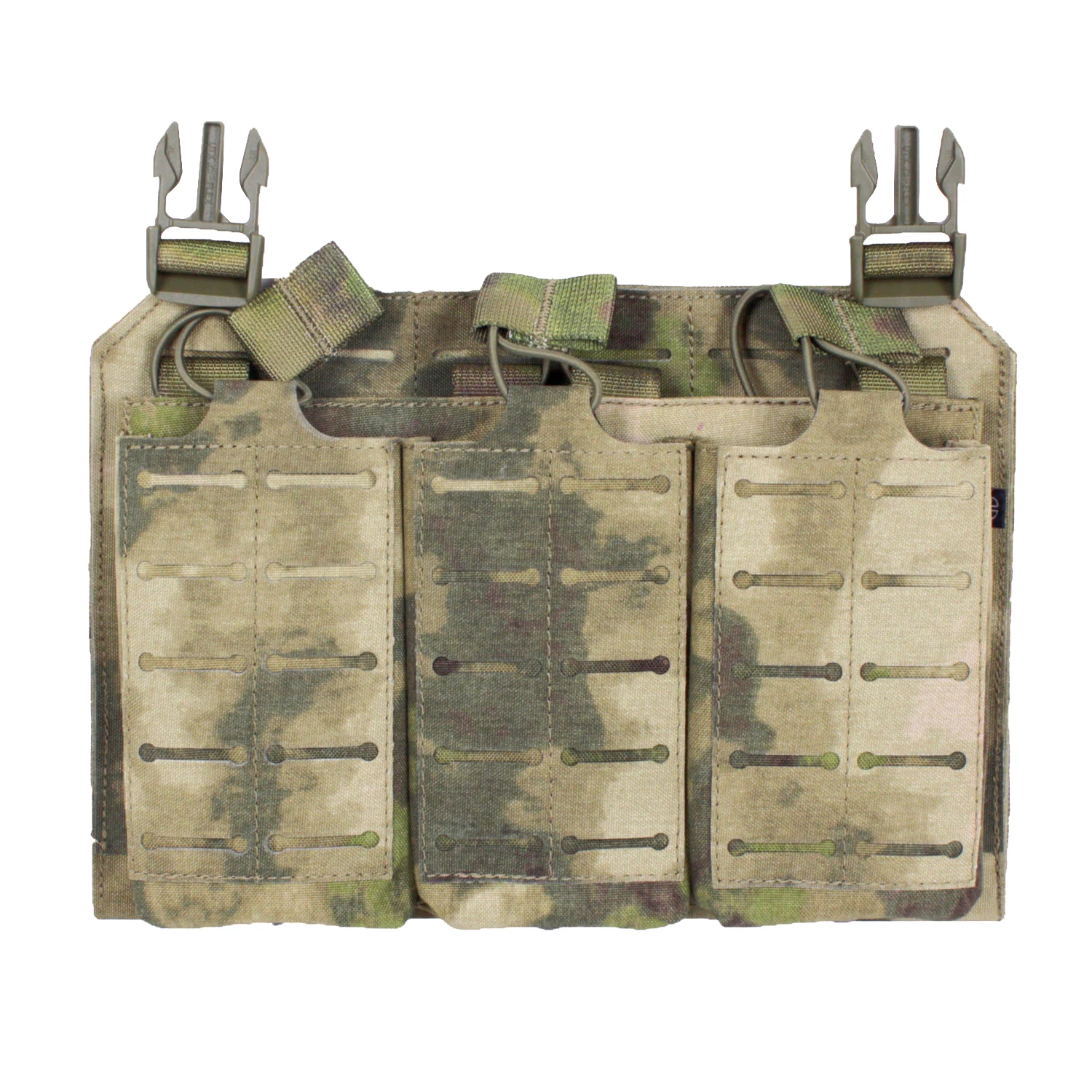 Range Green Tactical Placard Triple Mag Pouch Front Assault Panel Molle ...