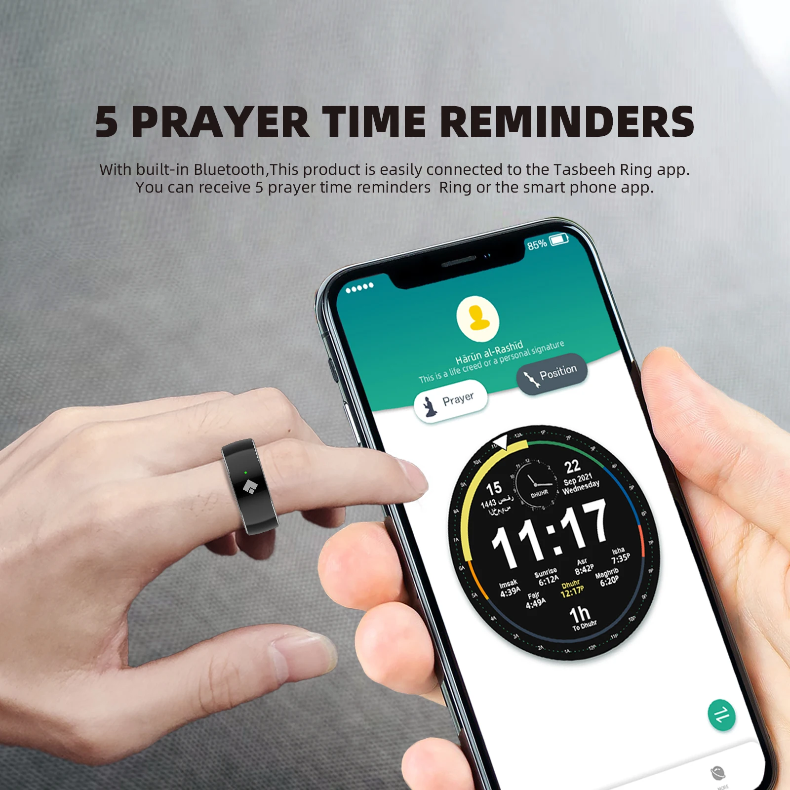 Counter Ring Smart Tasbih Zikr Ring Muslim Digital Tasbeeh Counter ...