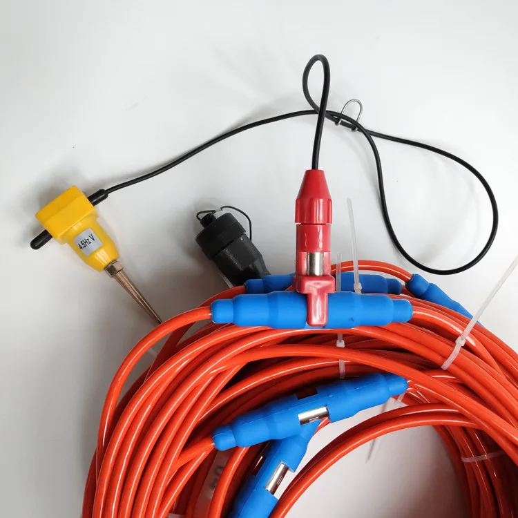 24 Channels Seismic Refraction Cable - 10m Lead, Split Spring Clip, 61 ...