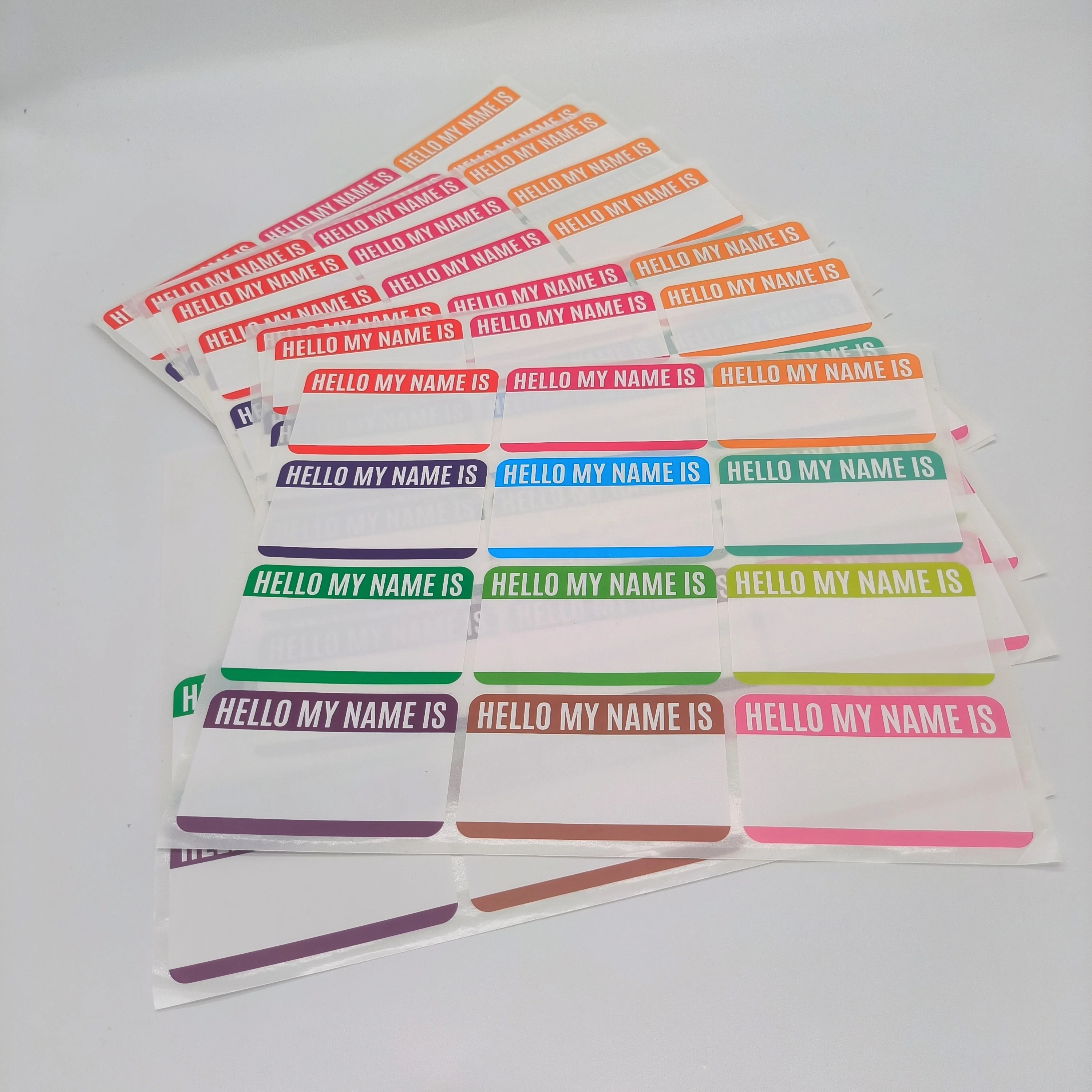 Wholesale Adhesive Name Tag Label Stickers Sheets Hello My Name Is ...