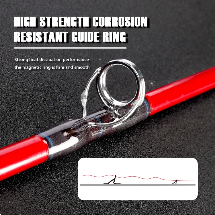 6ft 182cm 50lb Boat Spinning Rods - Heavy Saltwater Fishing