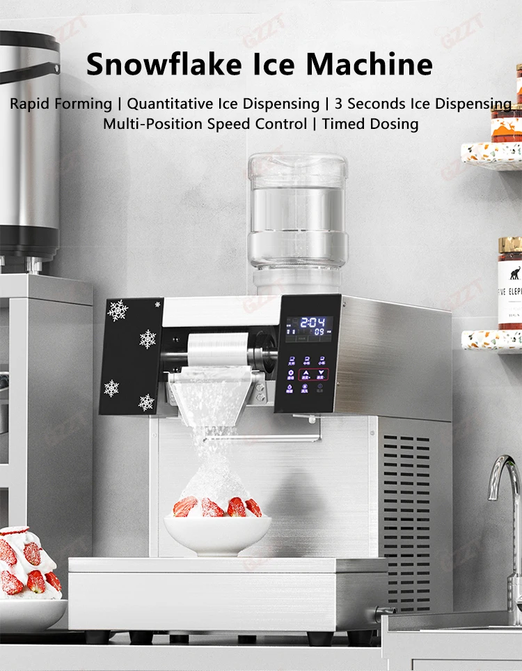 Milk Snow Ice Machine Commercial Automatic Bingsu Ice Machine High ...