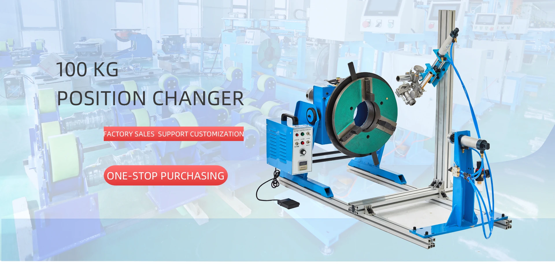 Horizontal Loading 100kgs Welding Turntable Cnc Welding Positioner With ...