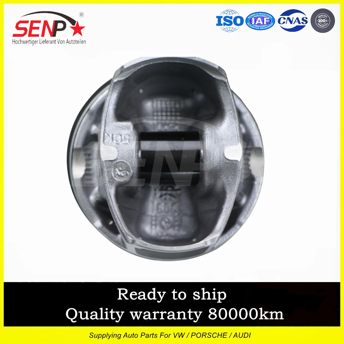 SenPei Stock Engine Piston Kit Piston Rings and Piston Fit for benz ...