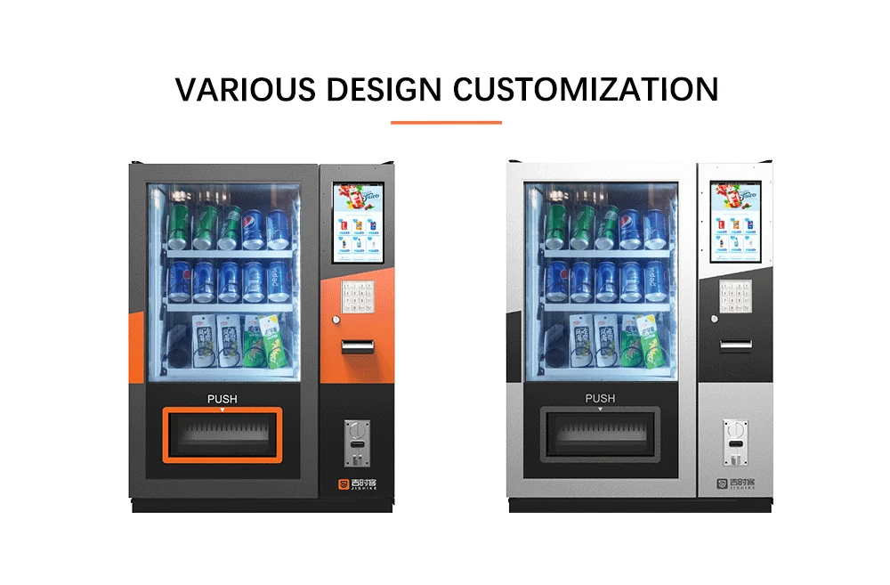 JSK Combo Refrigerator - Mini Vending Machine for Drinks & Snacks