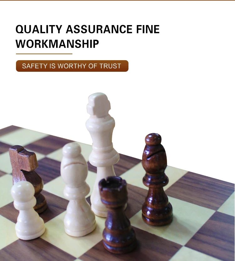 30 Years Factory 15" Wooden Chess Game Set Folding Chess Board ...