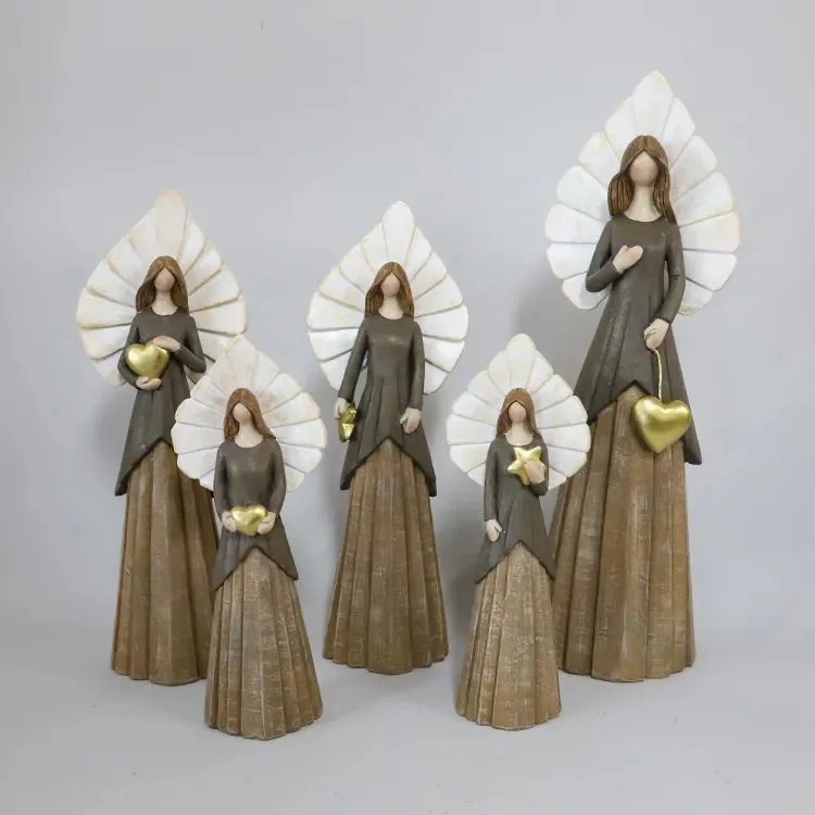 Wholesale Collectible Nordic Angel Wings Statue Set Home Dekoration ...