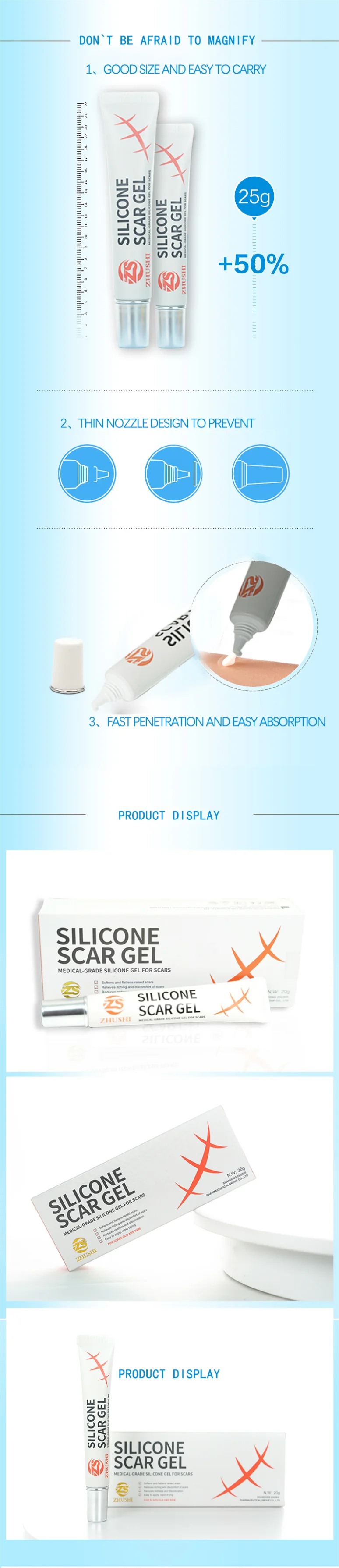 Efficient Scar Skin Silicone Scar Cream Scar Removal Cream With ...
