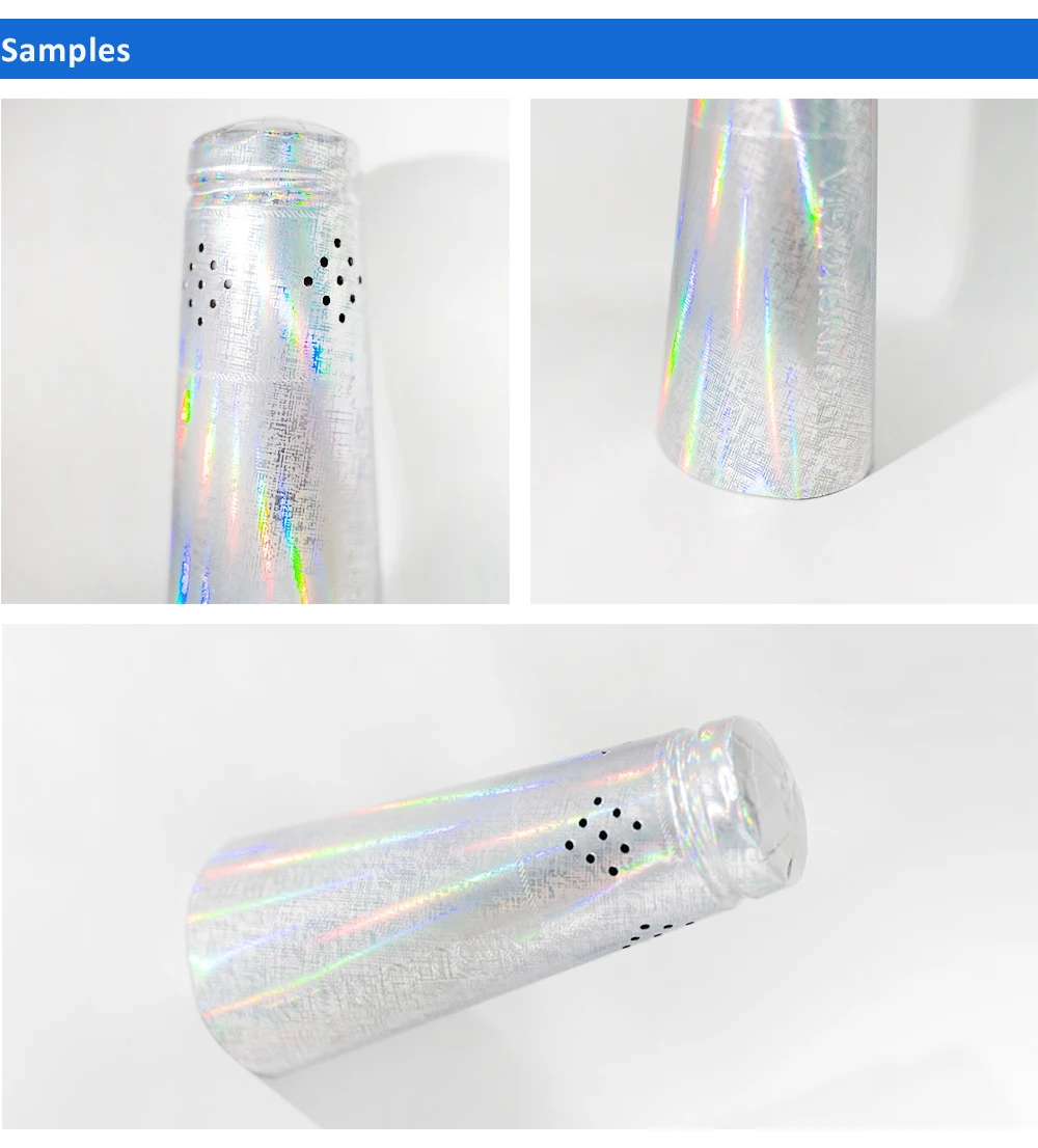 Embossed Champagne Aluminium Foil Caps For Wine Bottles Wine Cap Pvc ...