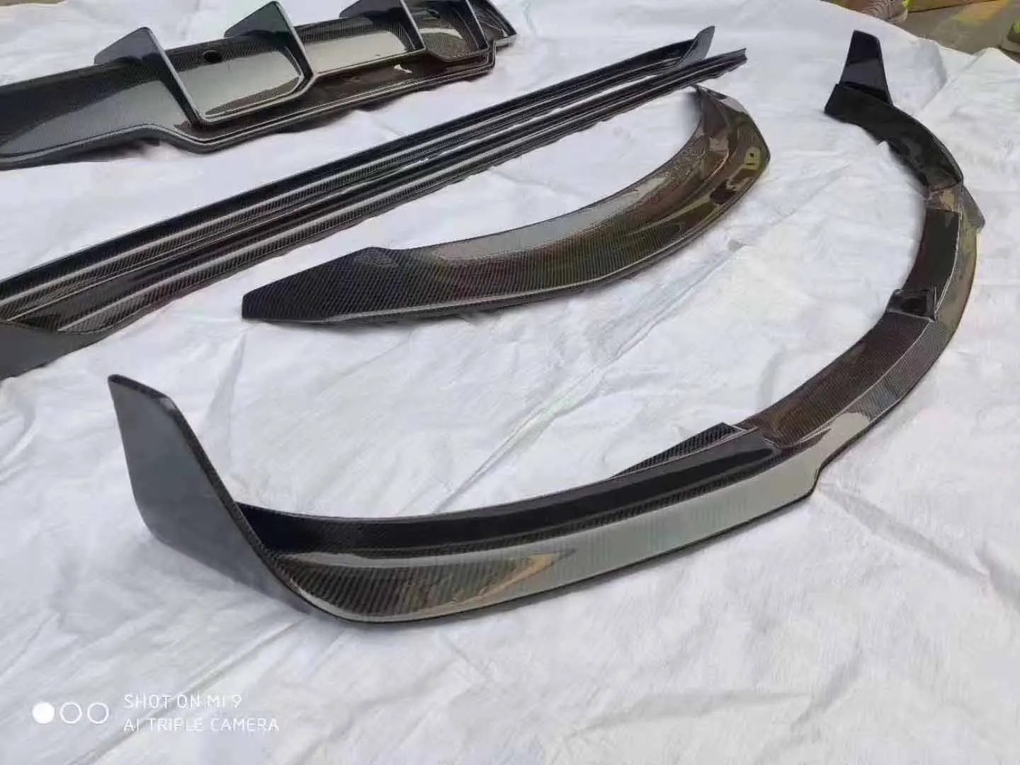 V Style Carbon Fiber Front Lip for Model 3 Front Bumper Lip High ...
