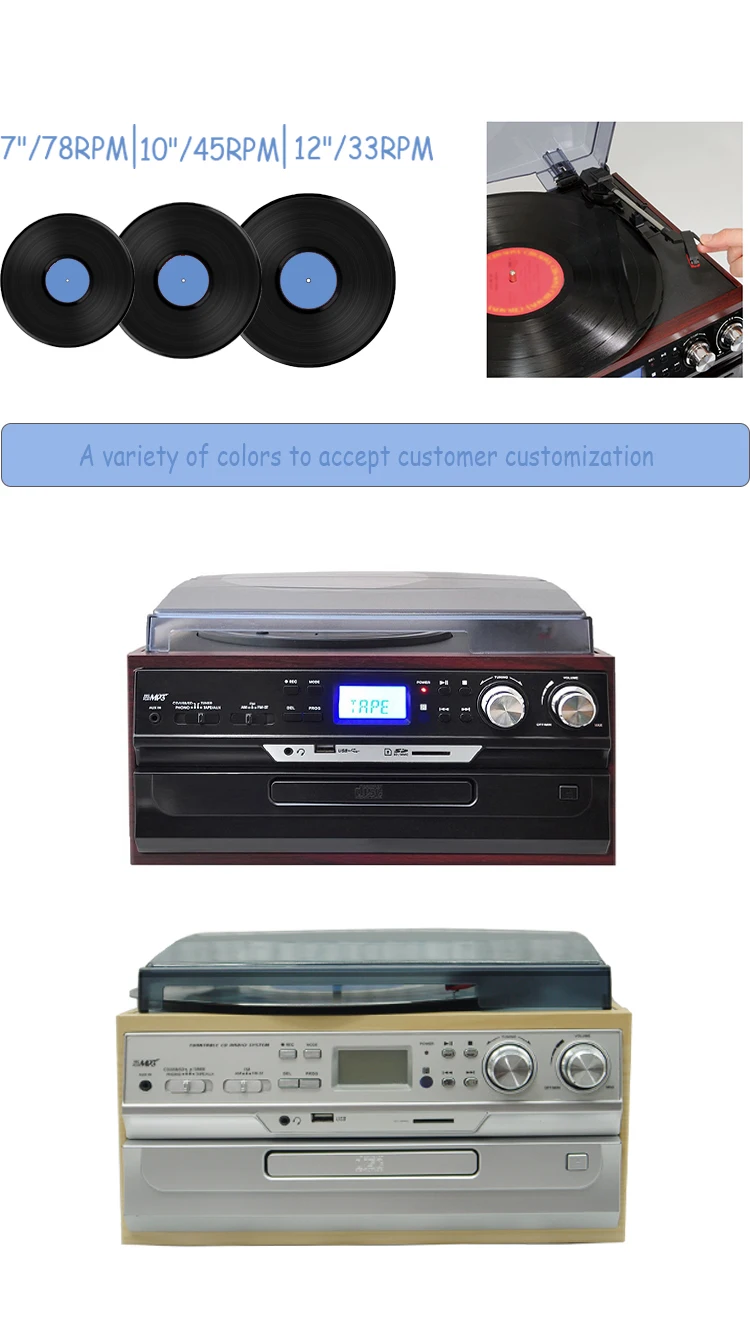 Hot Selling Acoustic Platter Usb Turntable Platter With Professional ...