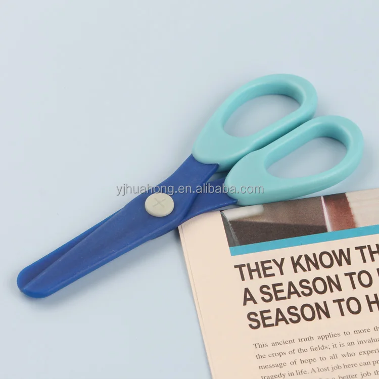 Safety Kids Plastic Crafting Office Small Scissors Stationery Cutting ...