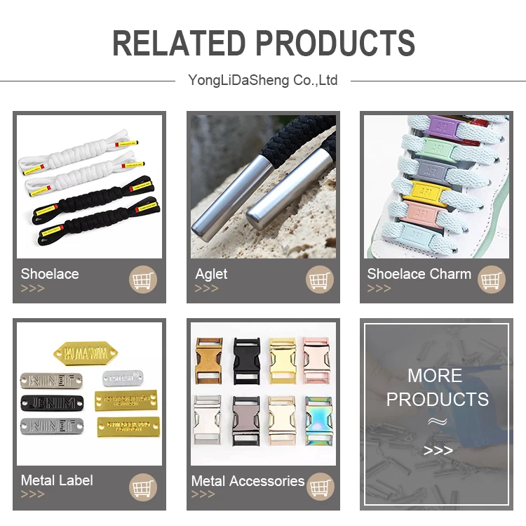 Shop High Quality Metal Aglets with Custom Engraved Logo