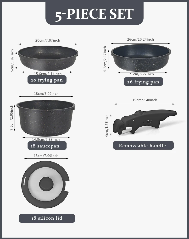 Donnor Grace Series - Premium Cookware Sets for Induction