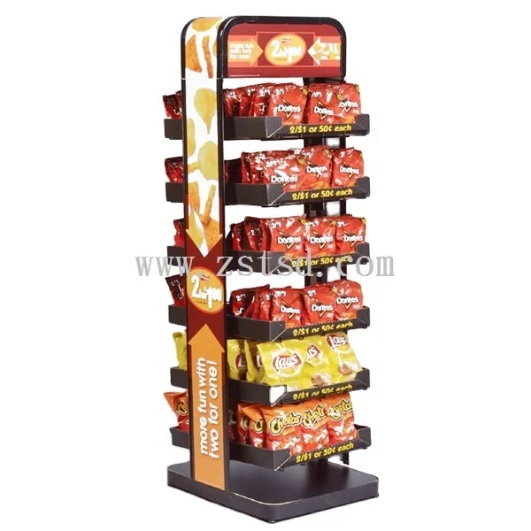 Custom Store Supermarket Retail Potato Chips Snacks Food Product Metal ...