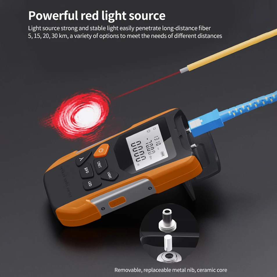GUANGYAN G9 FTTH Fiber Optic Multimeter - 15km OPM with VFL