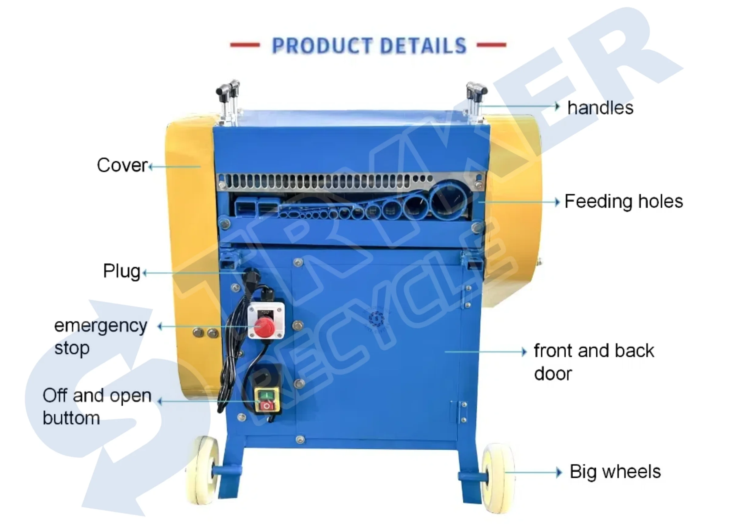 ST-KOF Electric Automatic Cable Wire Recovery Machine Electric Wire ...