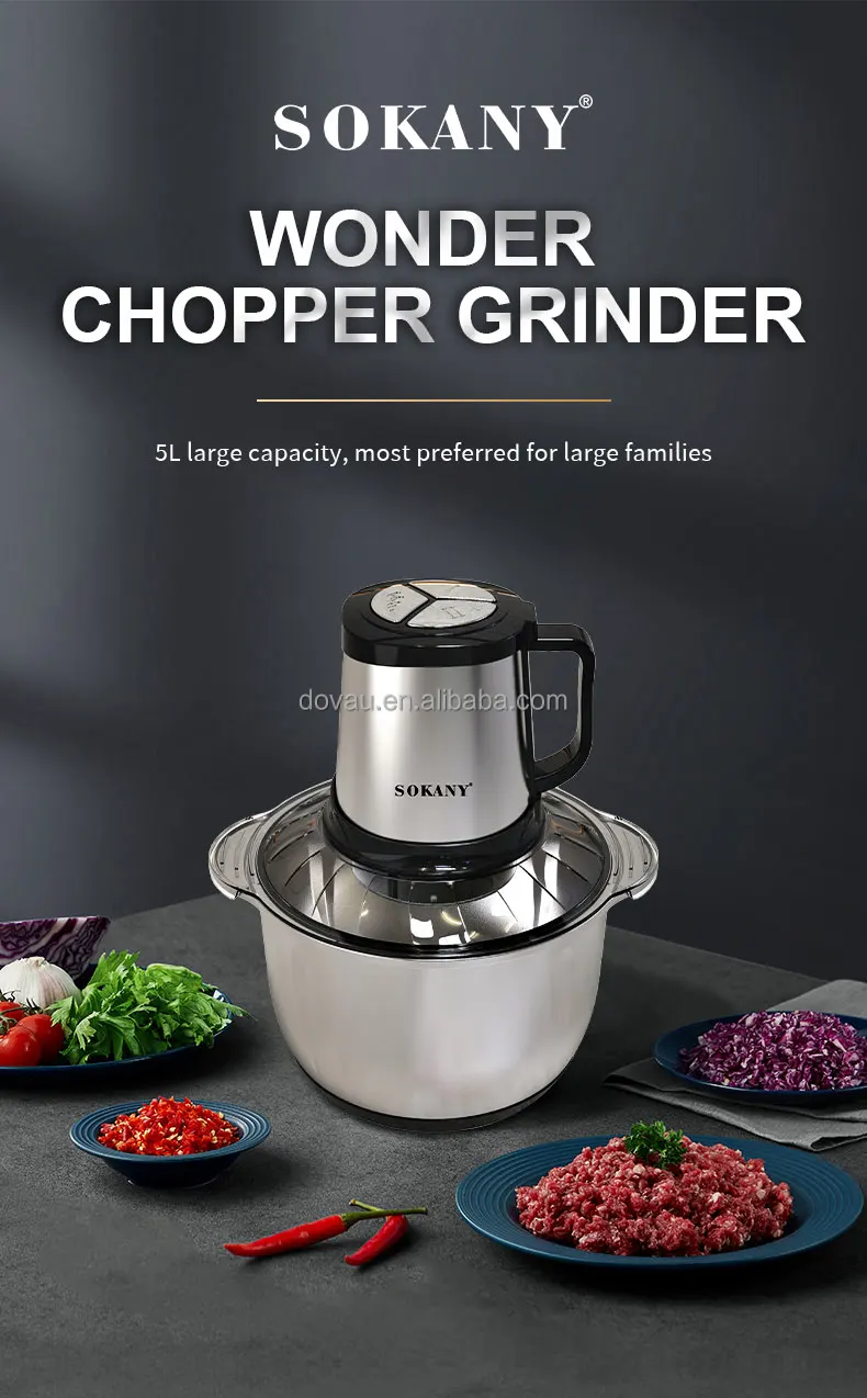Sokany Sk-7015 Hopper Grinder 800w 5l Multifunctional Elecftric Food Mixer Machine - Buy Sokany ...