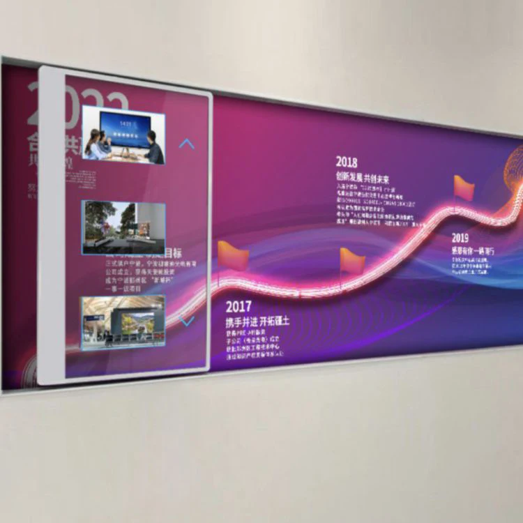 55 Inch Ultra-Thin OLED Transparent Screen Advertising Bracket with LED ...