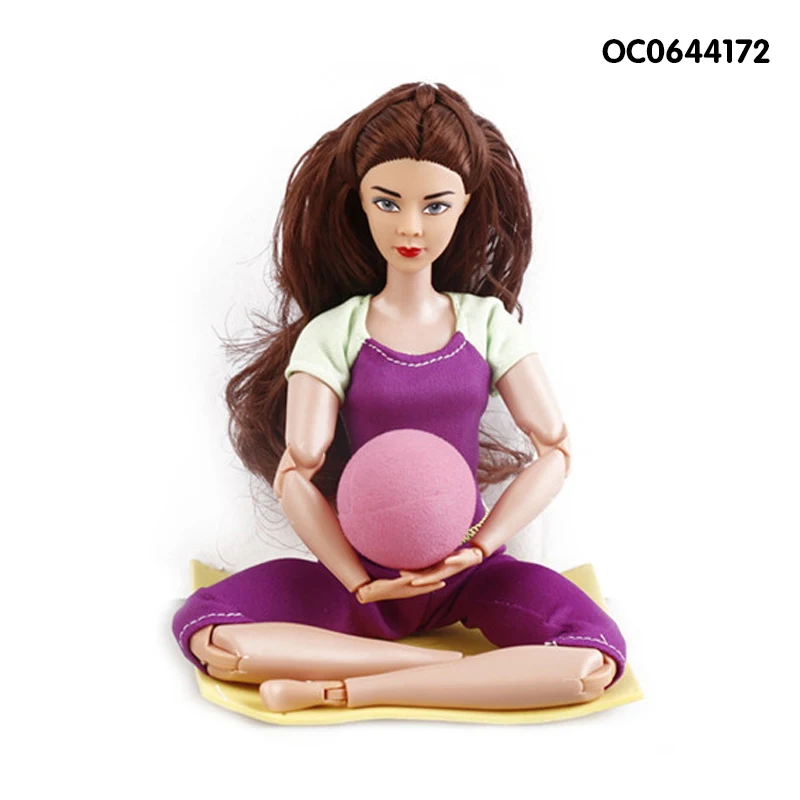 21 Movable Joints Girls Doll Yoga Toys Set 2022 With Ball Mat - Buy ...