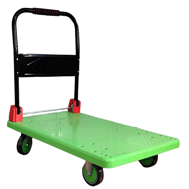 Jg Industrial Push Carts Folding Handle Platform Trolley Platform Hand ...