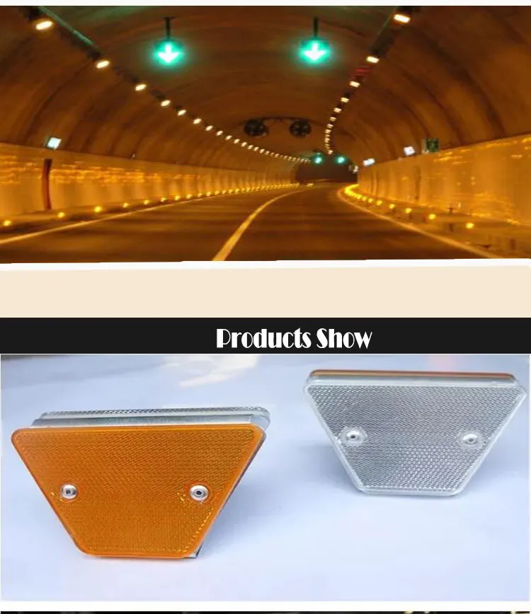 Road Reflective Trapezoidal Guardrail Delineator - Secure & Visible
