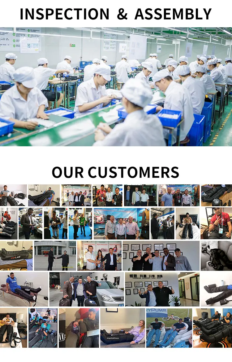 4 Chamber Full Leg Muscle Rapid Sequential Air Pressure Pneumatic ...