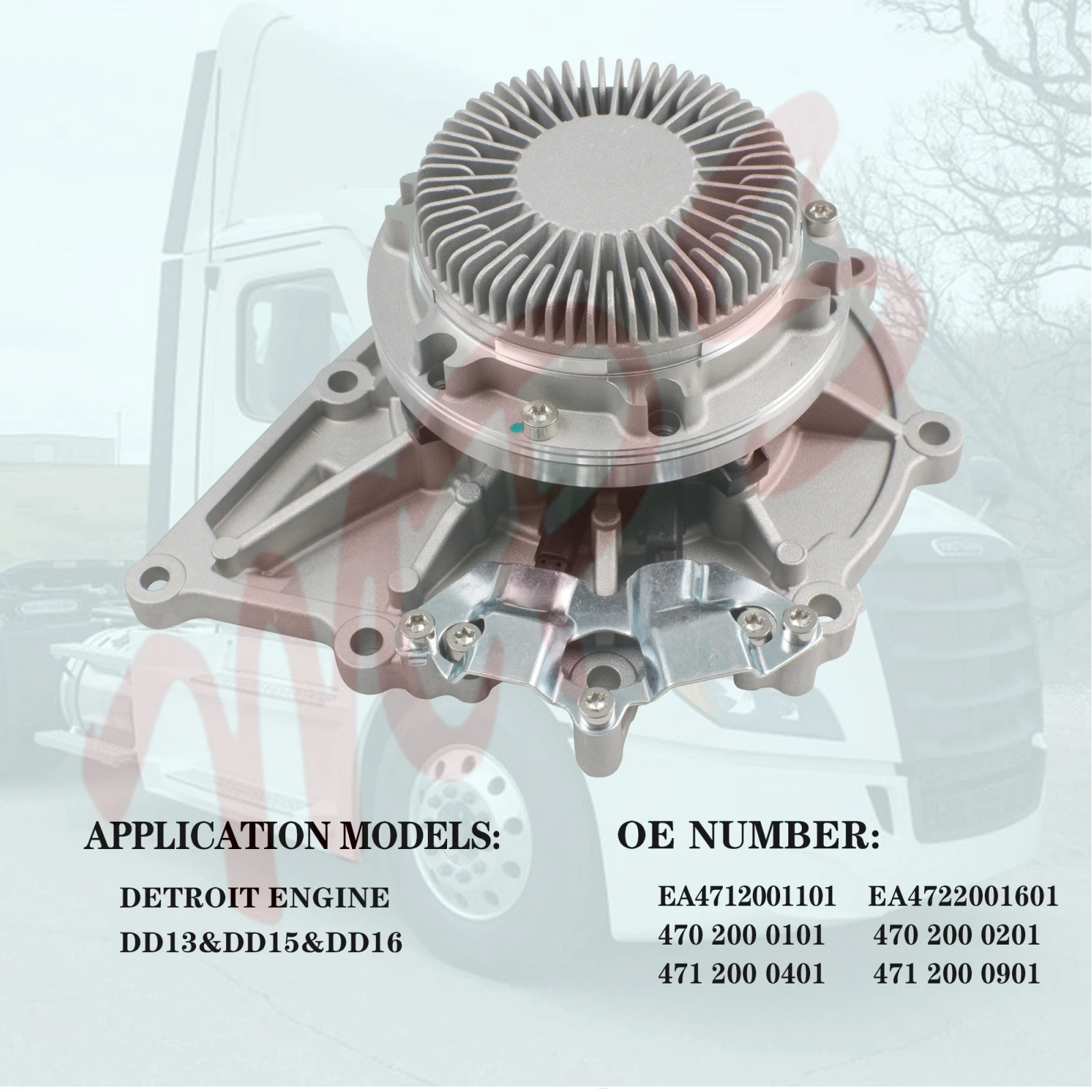 Truck Water Pump OE EA4722001601 4702000101 4702000201 4712000901 for ...