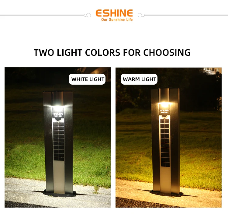 Double Sided Solar Panel Waterproof Outdoor Garden LED Light