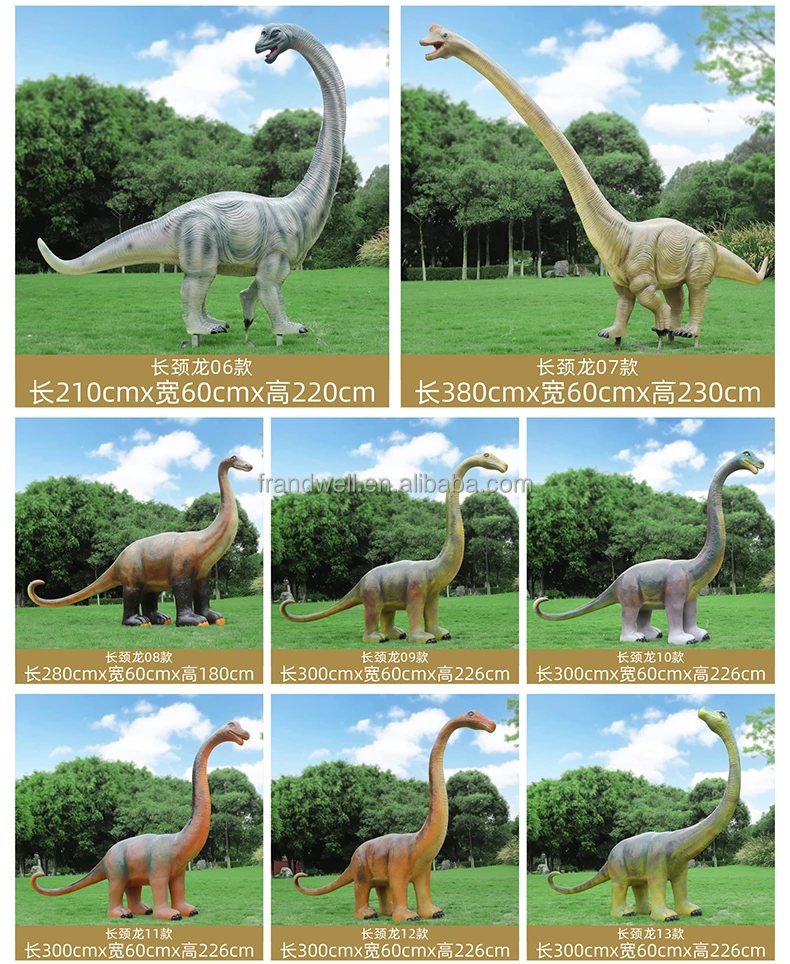 Fiberglass Resin Jungle Animal Props Lifelike Dinosaur Statue Dinosaur ...
